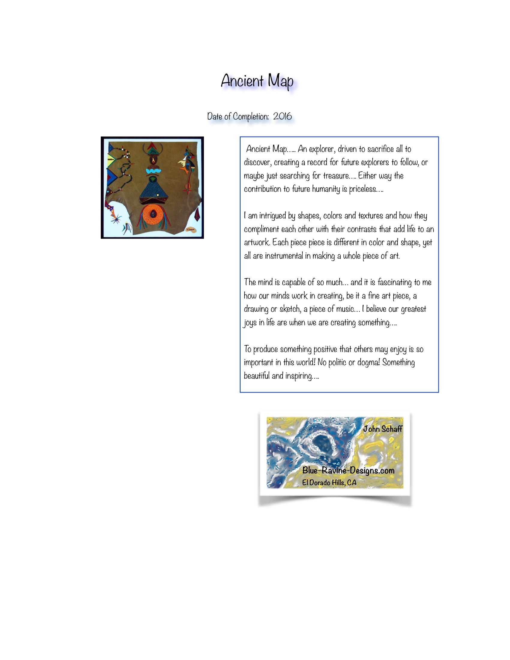 Ancient Map – Blue Ravine Designs